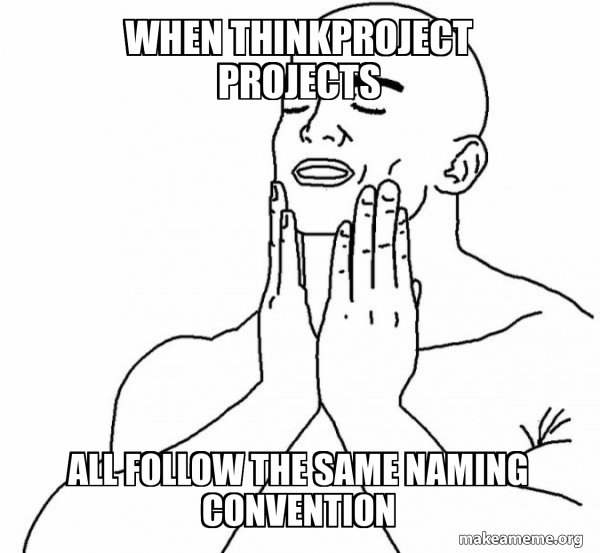 When Thinkproject projects all follow the same naming convention ...