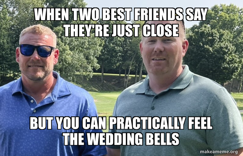 When two best friends say they're just close But you can practically ...