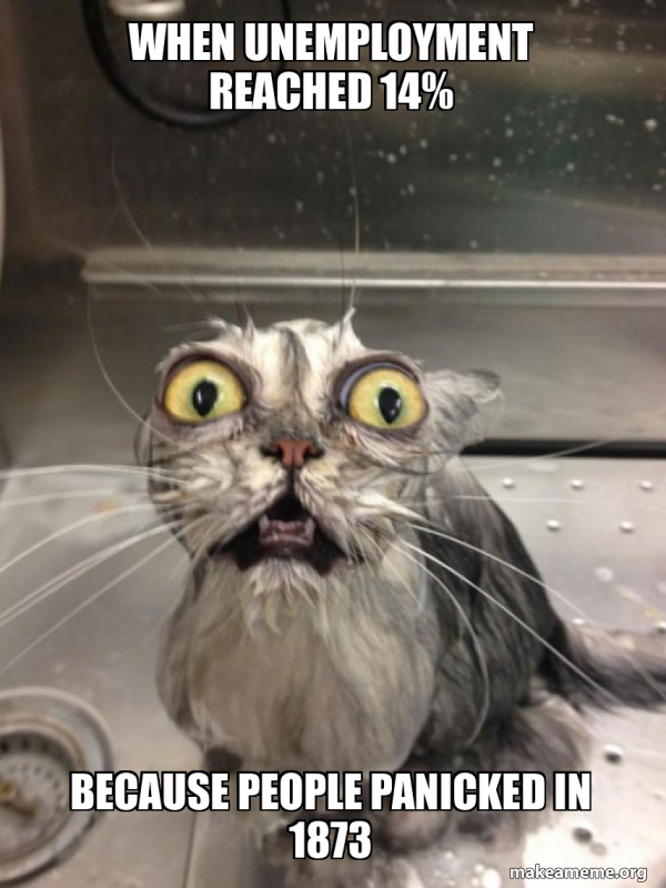 When unemployment reached 14% Because people panicked in 1873 - Cat ...