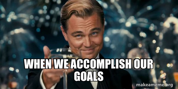 When we accomplish our goals - Great Gatsby Reaction - Leonardo ...