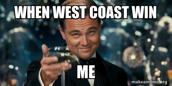 When west coast win Me - Great Gatsby Reaction - Leonardo DiCaprio ...