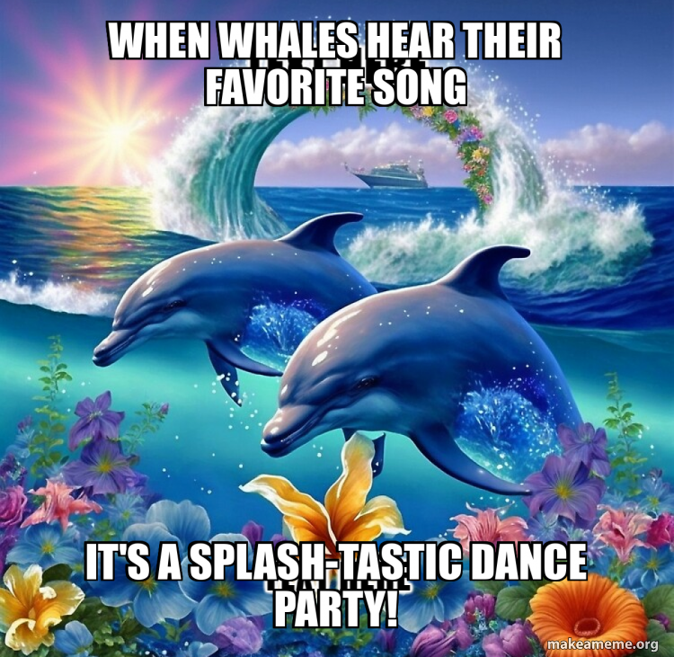 When whales hear their favorite song It's a splash-tastic dance party ...