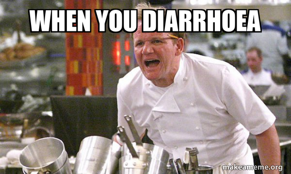 when you diarrhoea - Gordon Ramsay Hell's Kitchen Meme Generator