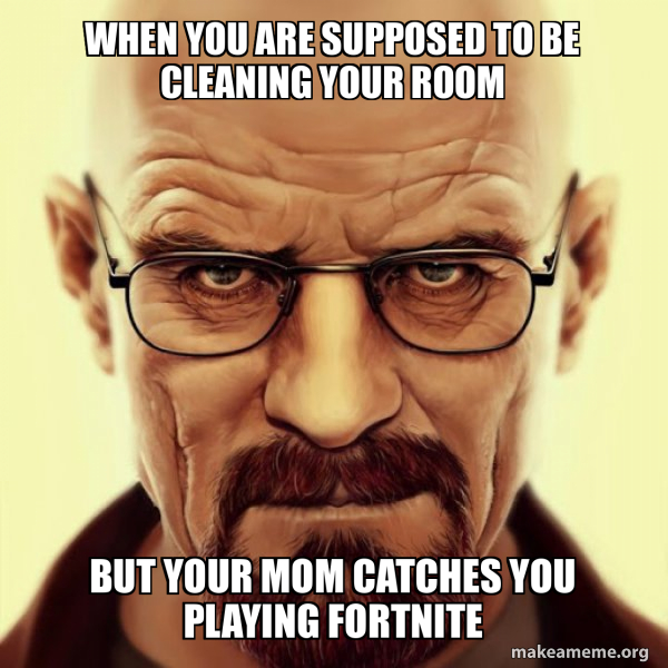 When you are supposed to be cleaning your room But your mom catches you ...