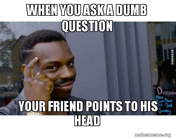Silly Question Memes TOP TIP 49: Ask A Stupid Question Day Have You