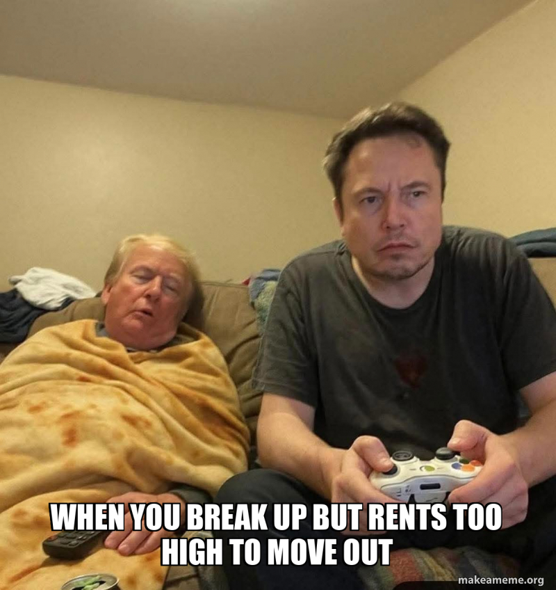 When you break up but rents too high to move out Meme Generator