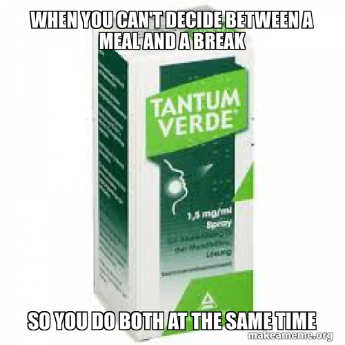 When you can't decide between a meal and a break So you do both at the ...