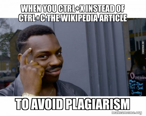 When you Ctrl+X instead of Ctrl+C the wikipedia article To avoid ...