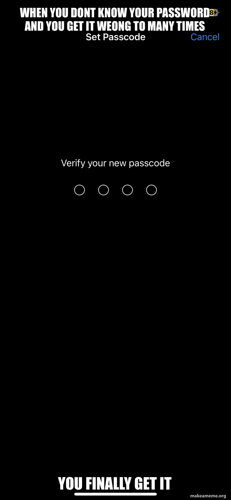 When you dont know your password and you get it weong to many times You ...
