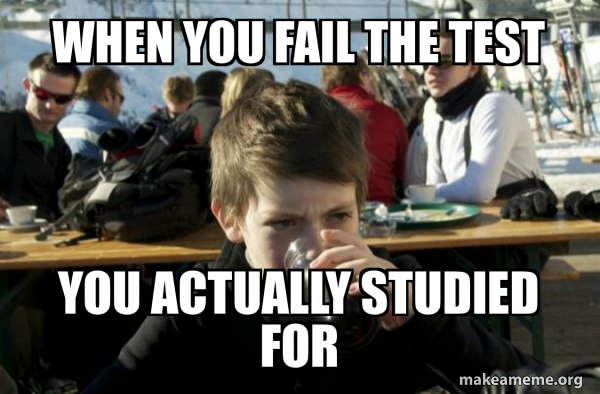 when you fail the test you actually studied for - Lazy Elementary ...