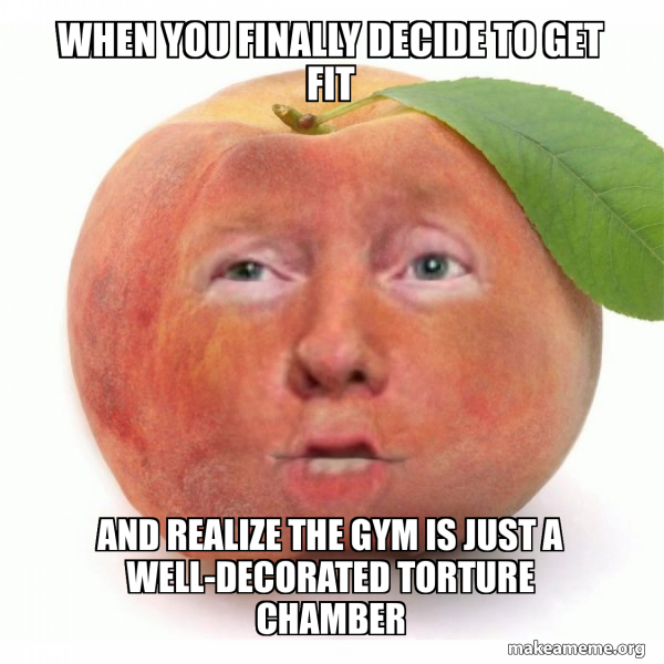 When you finally decide to get fit And realize the gym is just a well ...