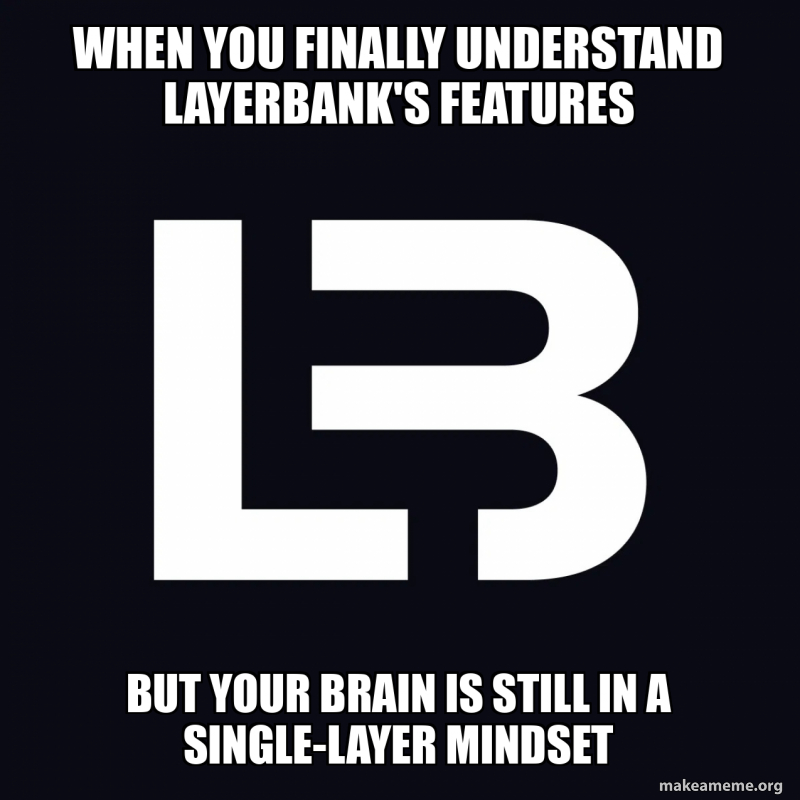 When you finally understand LayerBank's features But your brain is ...