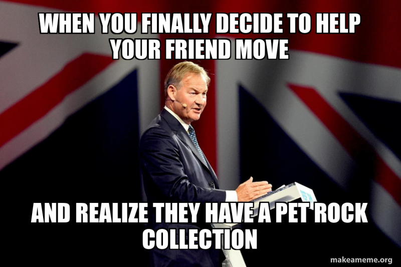 When you finally decide to help your friend move And realize they have ...