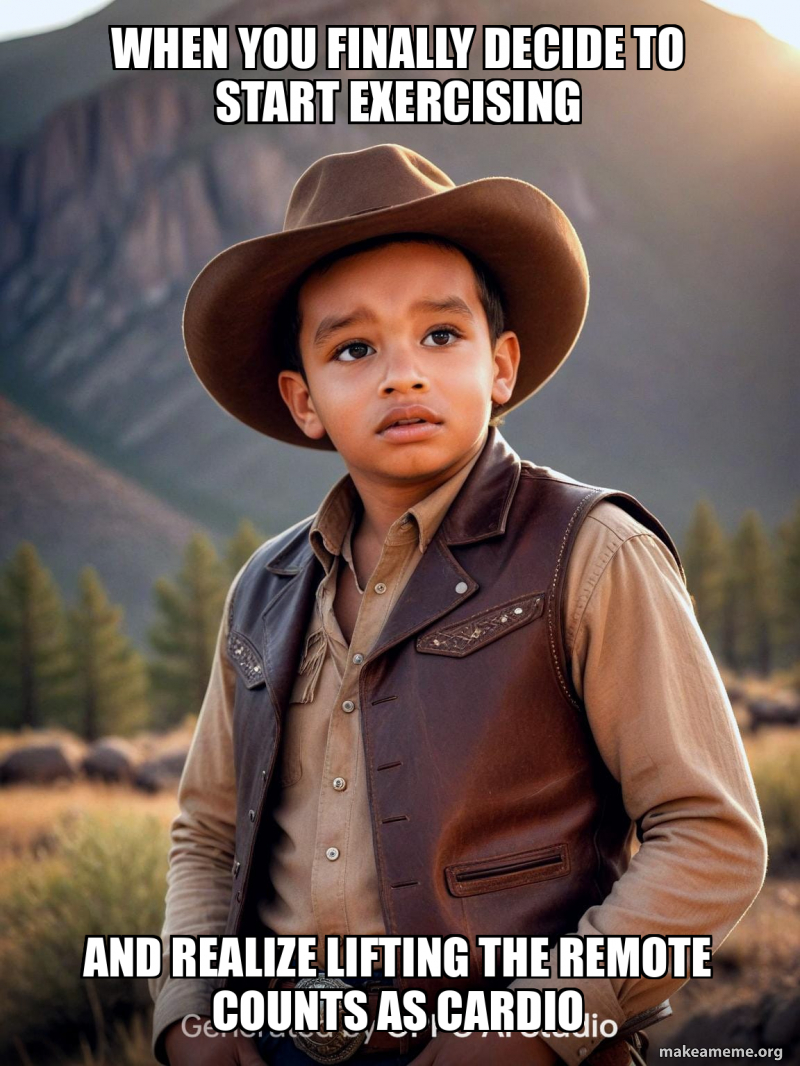 When you finally decide to start exercising And realize lifting the ...