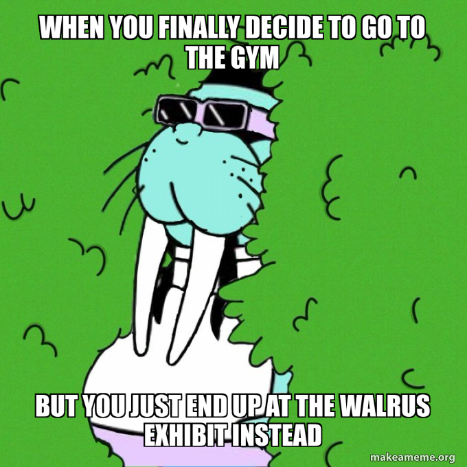 When you finally decide to go to the gym But you just end up at the ...