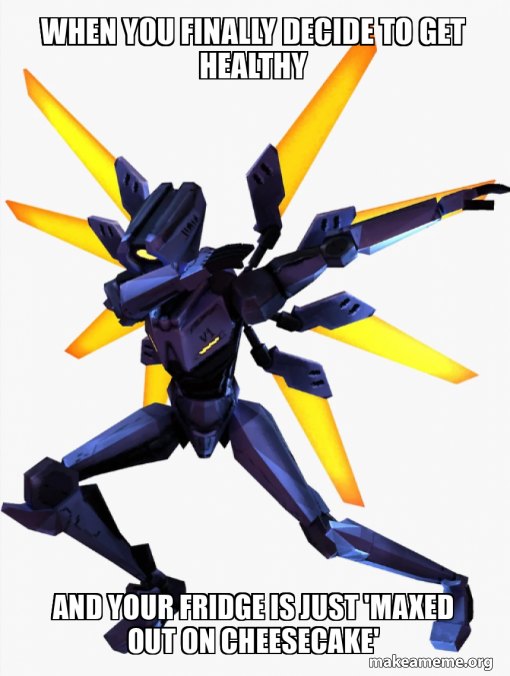 When you finally decide to get healthy And your fridge is just 'Maxed ...