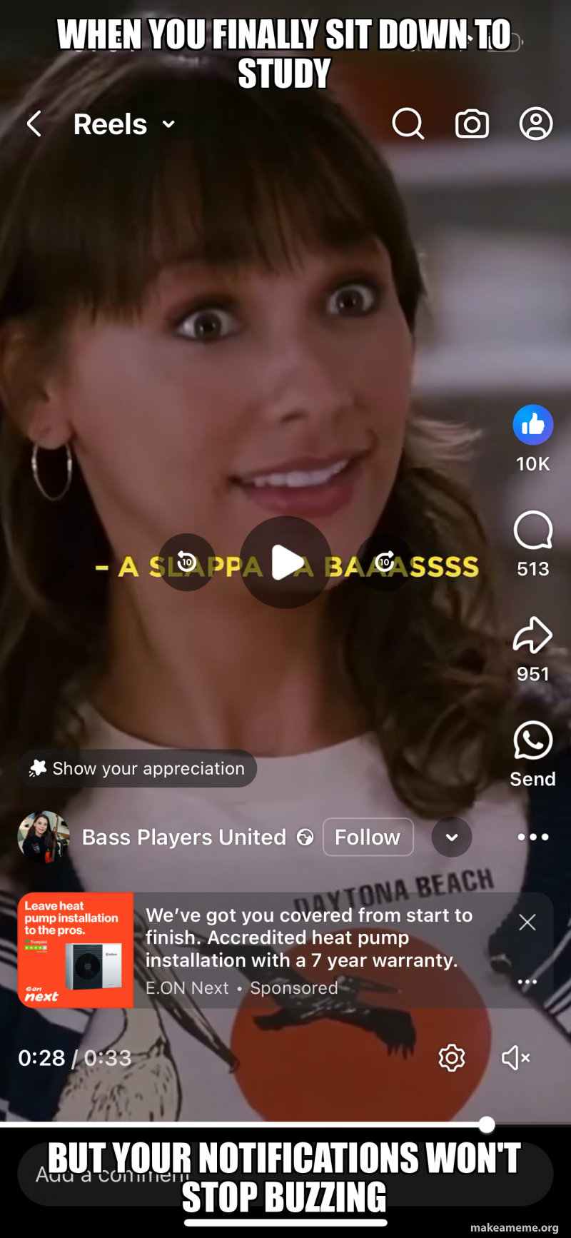When you finally sit down to study But your notifications won't stop ...