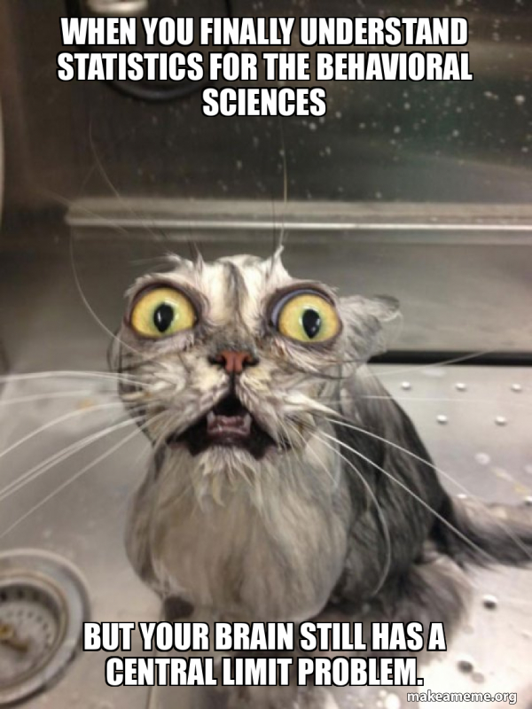 When you finally understand statistics for the behavioral sciences But ...