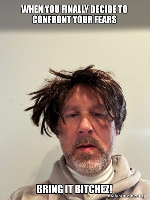 When you finally decide to confront your fears Bring it Bitchez! Meme ...