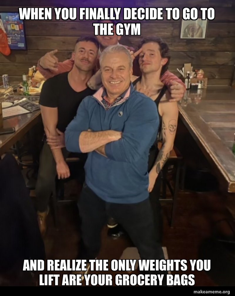 When you finally decide to go to the gym And realize the only weights ...