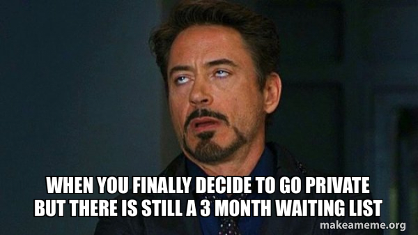 When you finally decide to go private but there is still a 3 month ...