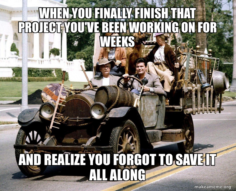 When you finally finish that project you've been working on for weeks ...