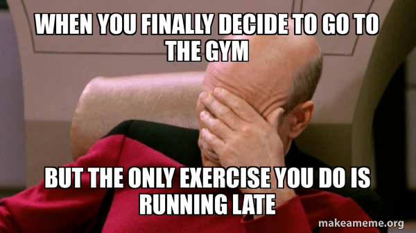 When you finally decide to go to the gym But the only exercise you do ...