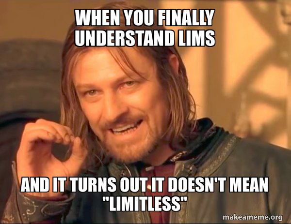 When you finally understand LIMS And it turns out it doesn't mean ...