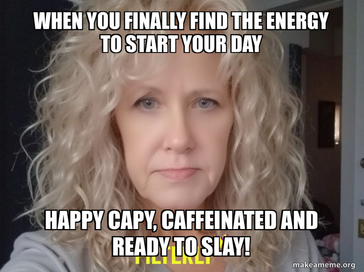 When you finally find the energy to start your day Happy Capy ...