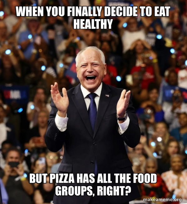 When you finally decide to eat healthy But pizza has all the food ...