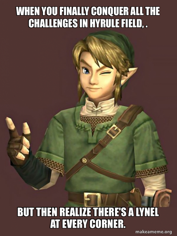 When you finally conquer all the challenges in Hyrule Field, . but then ...