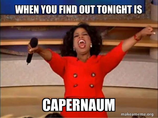 When you find out tonight is CAPERNAUM - Oprah Winfrey - You Get a Car ...