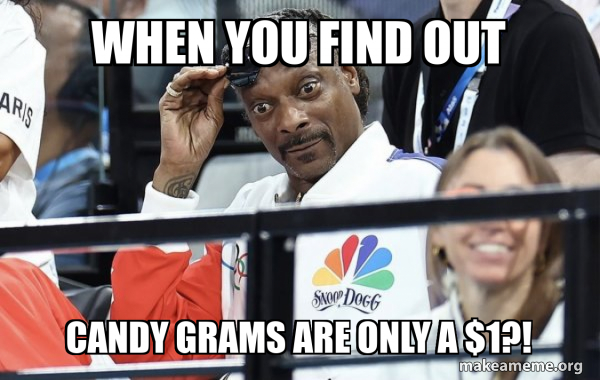 When you find out Candy Grams are only a $1?! - Snoop Dogg Sunglasses ...