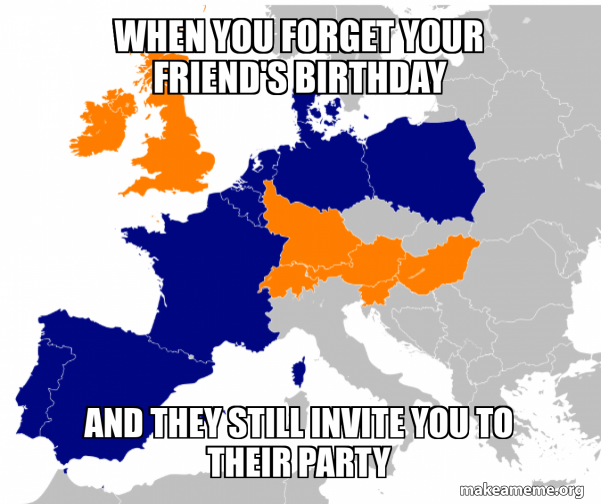 When you forget your friend's birthday And they still invite you to ...