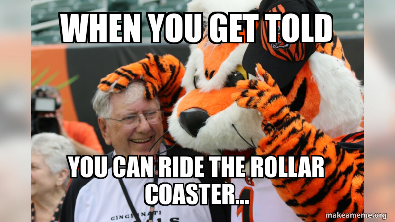 When you get told you can ride the rollar coaster... Meme Generator