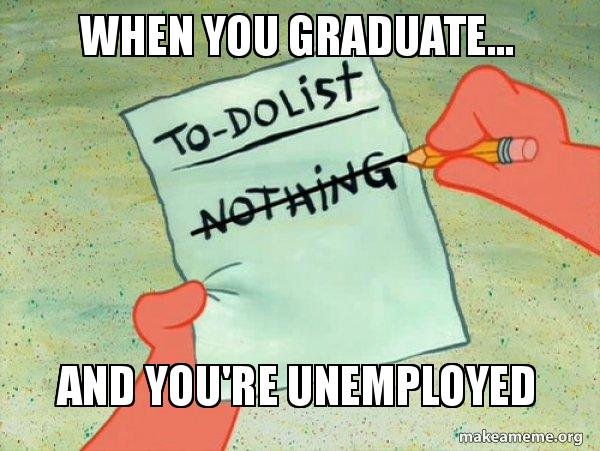 When you graduate... And you're unemployed - TO-DO List Meme Generator