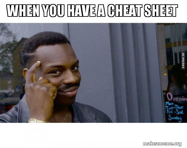 Memes Cheat Sheet