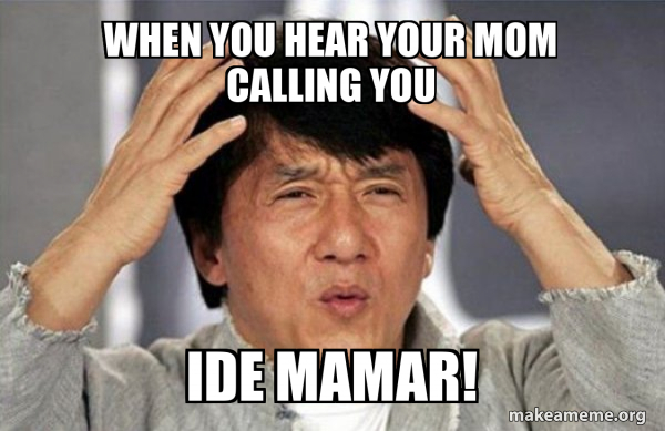 When you hear your mom calling you Ide mamar! - Jackie Chan Why? Meme ...