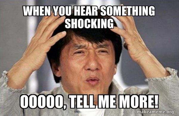 When you hear something shocking Ooooo, tell me more! - Jackie Chan Why ...