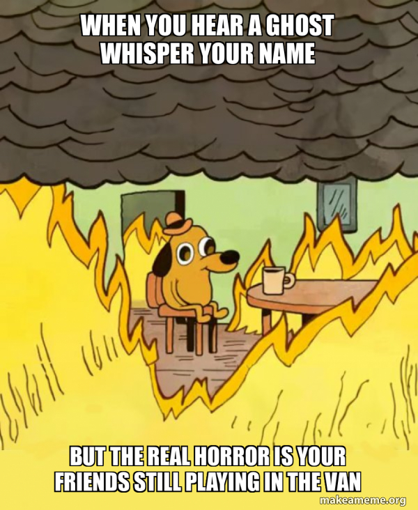 When you hear a ghost whisper your name But the real horror is your ...