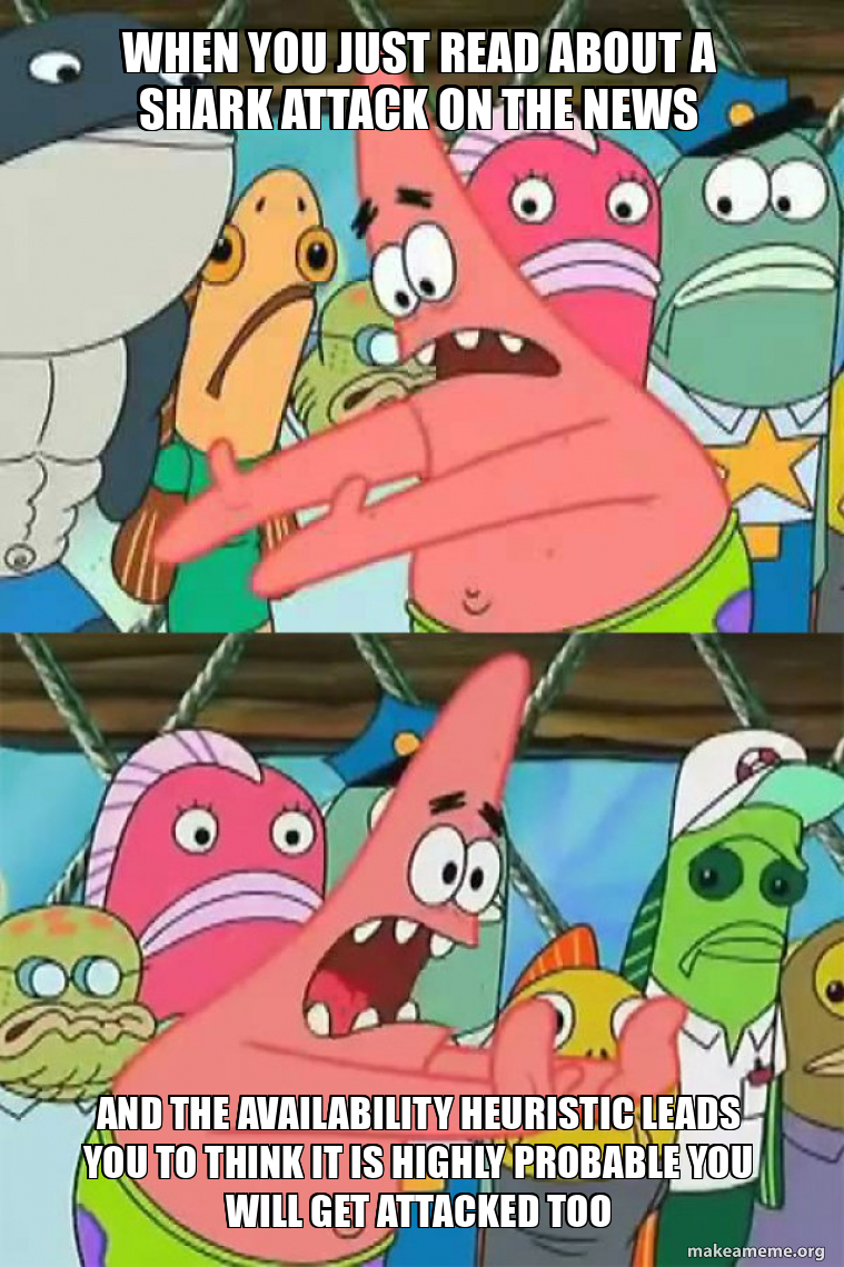 when you just read about a shark attack on the news and the ...