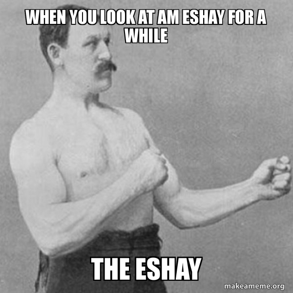When you look at am eshay for a while The eshay - Overly Manly Man Meme ...