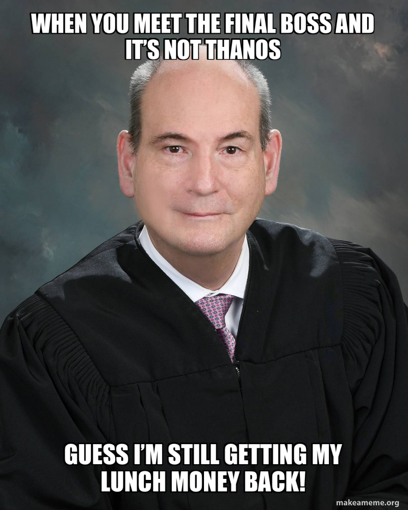 When you meet the Final Boss and it’s not Thanos Guess I’m still ...