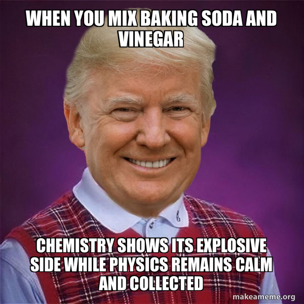 When you mix baking soda and vinegar Chemistry shows its explosive side ...