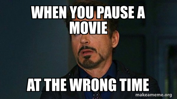 When You pause a movie at the wrong time - Tony Stark Eye Roll Meme ...