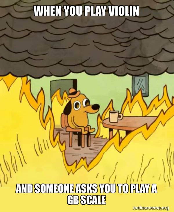 When you play violin and someone asks you to play a Gb scale - This Is ...