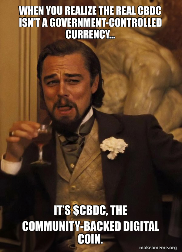 When you realize the real CBDC isn’t a government-controlled currency ...