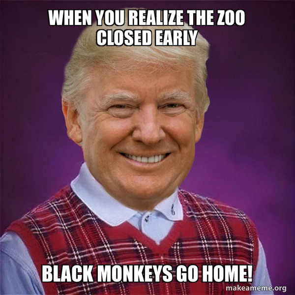 When you realize the zoo closed early Black monkeys go home! - Bad Luck ...