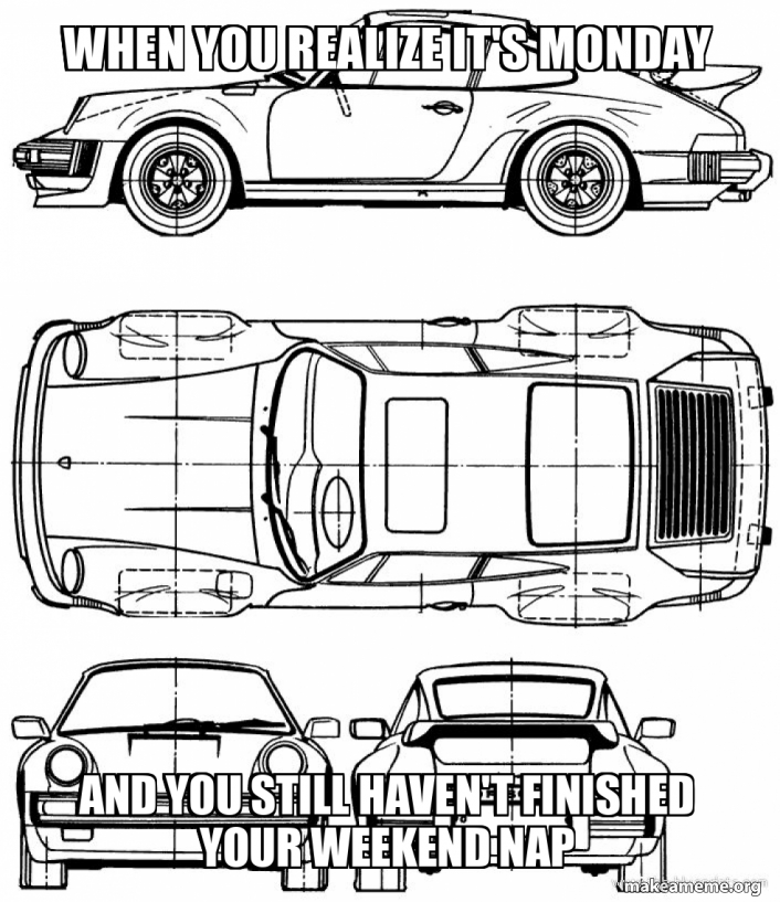 When you realize it's Monday And you still haven't finished your ...