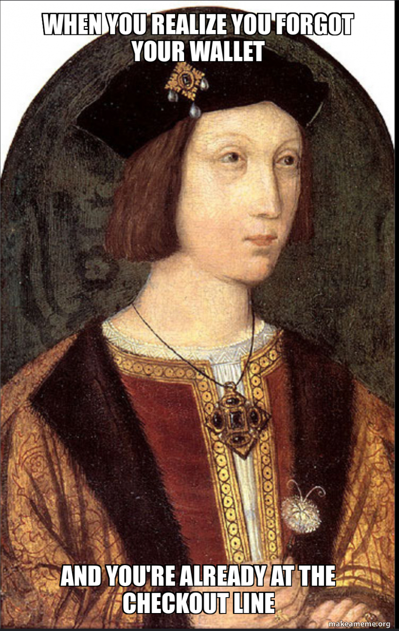 When you realize you forgot your wallet And you're already at the ...